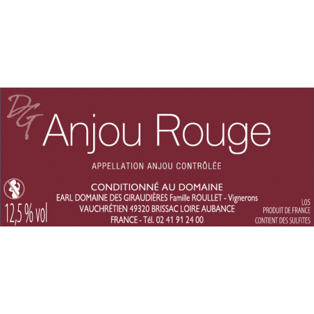 Bib Anjou rouge 10L